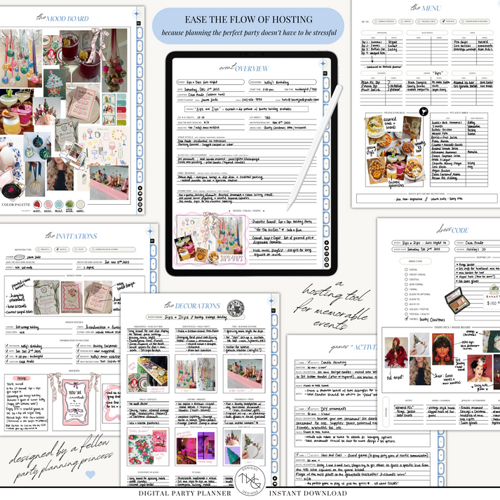 The Perfect Gatherings - Digital Party Planner – TWG Designs