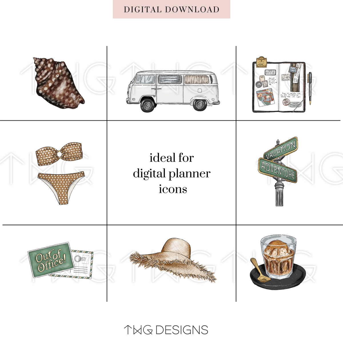 Roadtrip Clipart Collection – TWG Designs