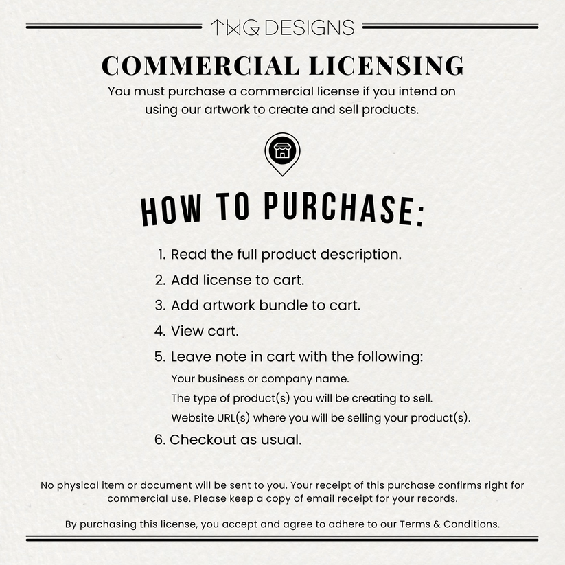 Extended Commercial License - Sell Up to 1,000 Units – TWG Designs