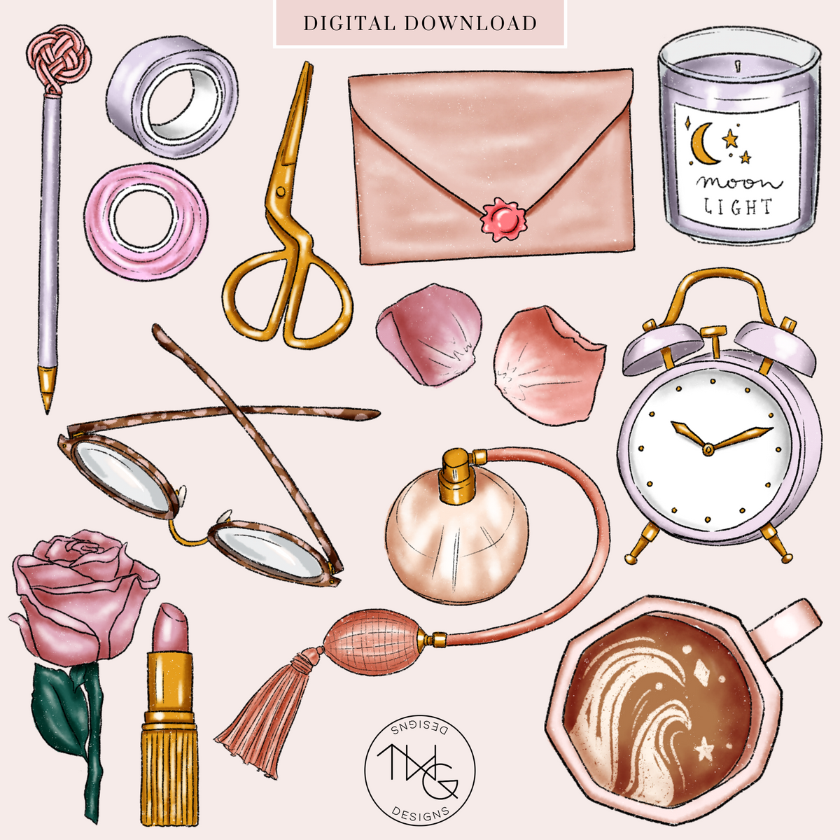 Love Letter Clipart Collection – TWG Designs