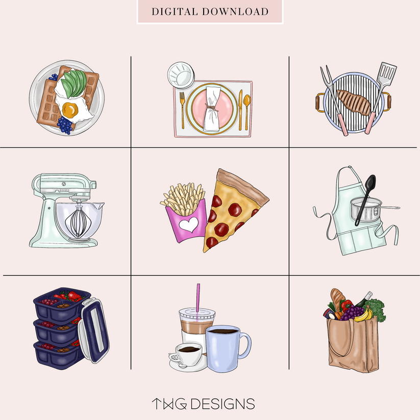 Food - Task Planner Icons – TWG Designs