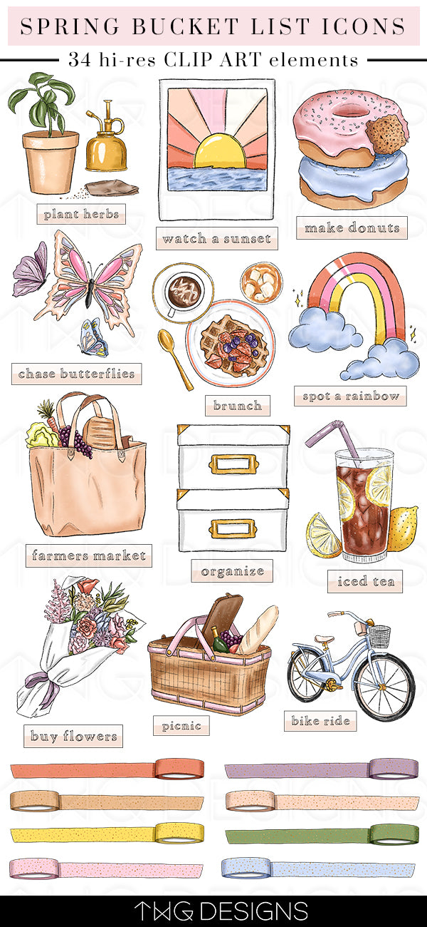 Spring Joy - Bucket List Icons – TWG Designs