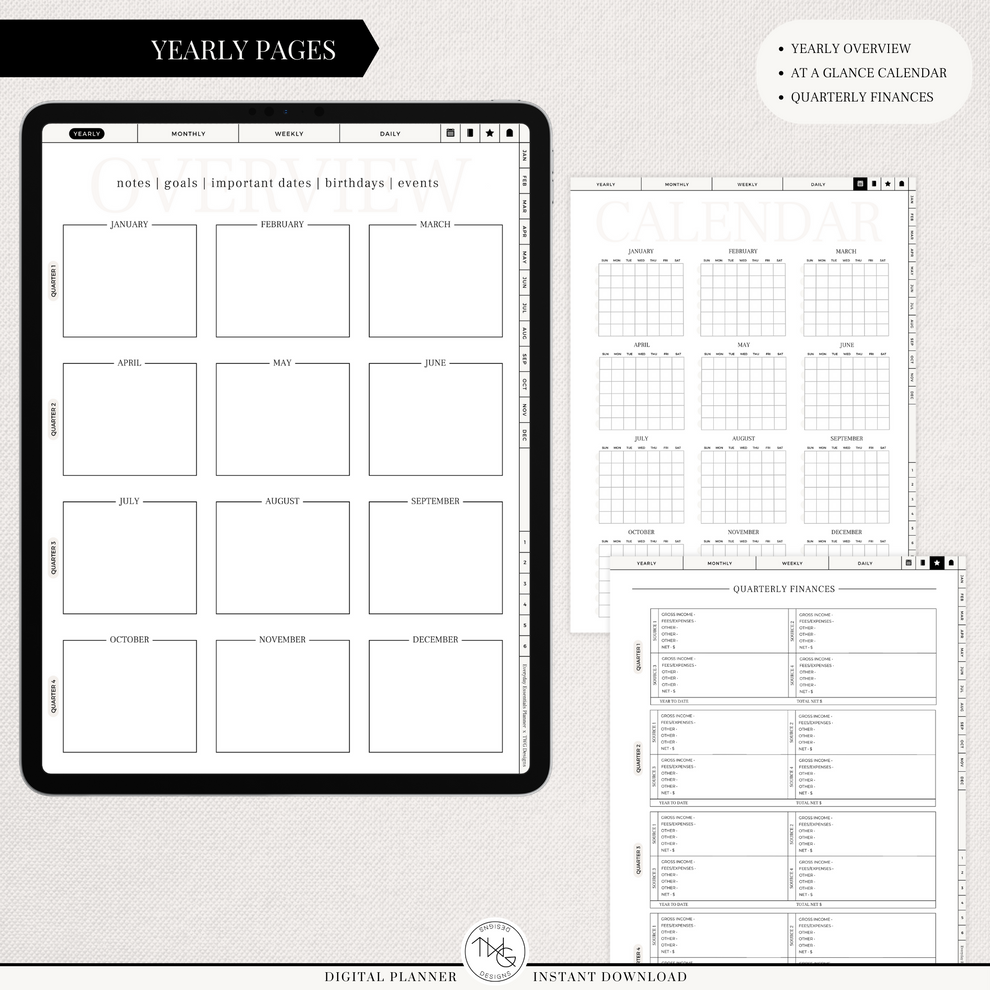 The Everyday Essentials - Digital Planner – TWG Designs
